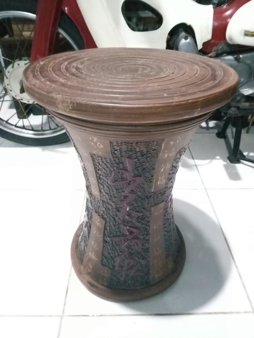 Keramik antik tatakan guci pot vas dudukan keramik lawas koleksi etnik ...