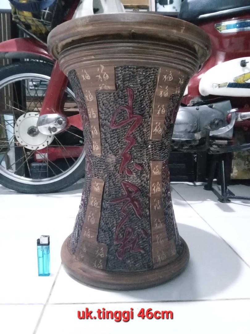 Keramik antik tatakan guci pot vas dudukan keramik lawas koleksi etnik ...