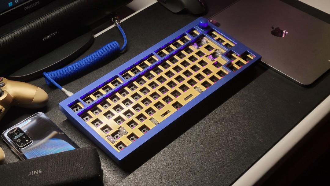Keychron Q1 V2 modded barebone w/stock keycaps, 電腦＆科技, 電腦周邊及配件, 電腦鍵盤及相關 ...