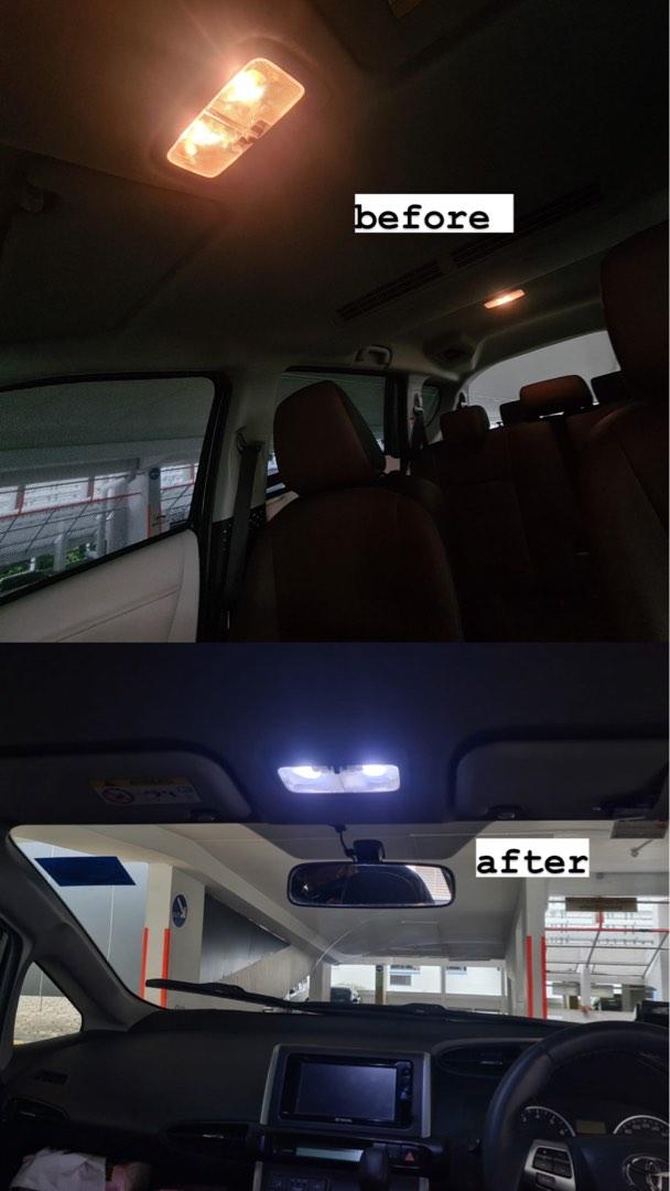 LED White Cabin Lights Installation, Car Accessories, Accessories on ...