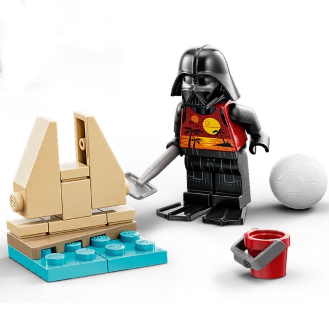 Lego 75340 Star Wars Darth Vader in Summer Outfit Beach Scene Advent ...