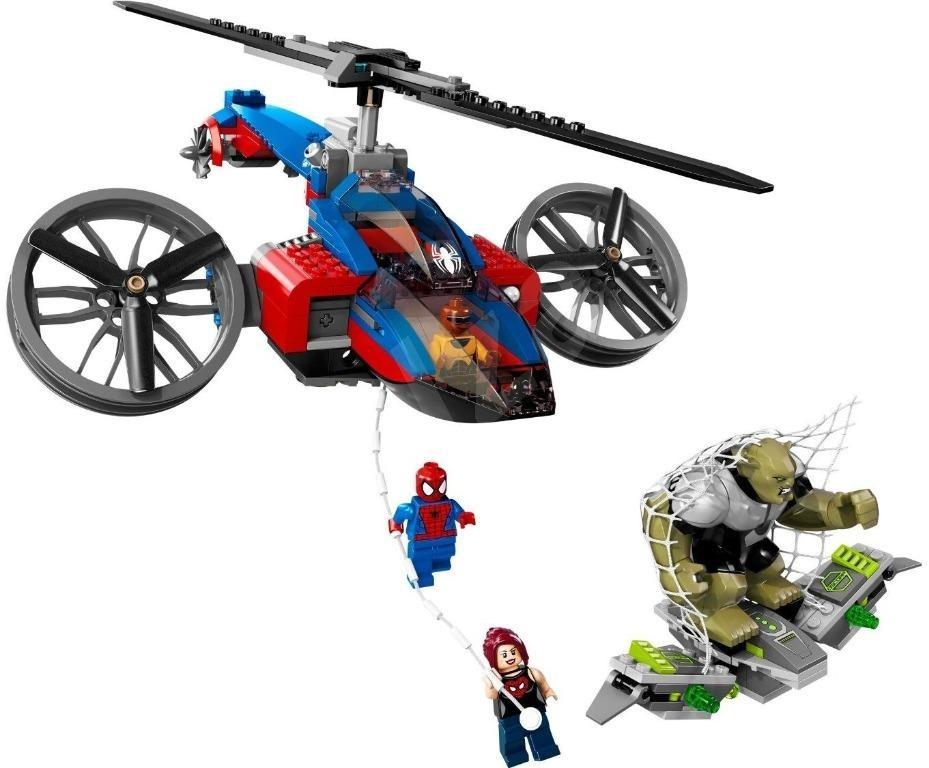 Lego 76016 Spider-Helicopter Rescue with 4 Minifigs: SPIDERMAN, MARY ...