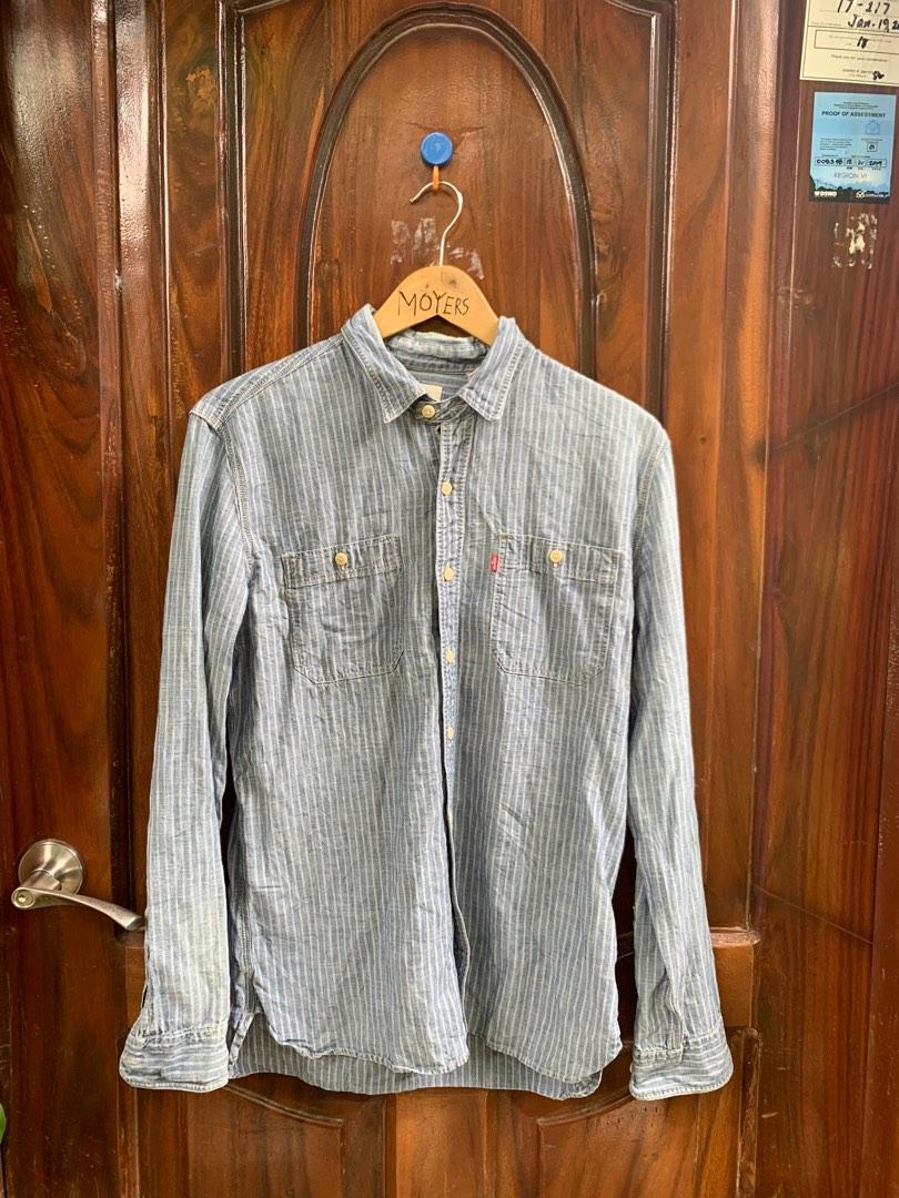 Levis Denim Long Sleeve Mens Fashion Tops And Sets Tshirts And Polo