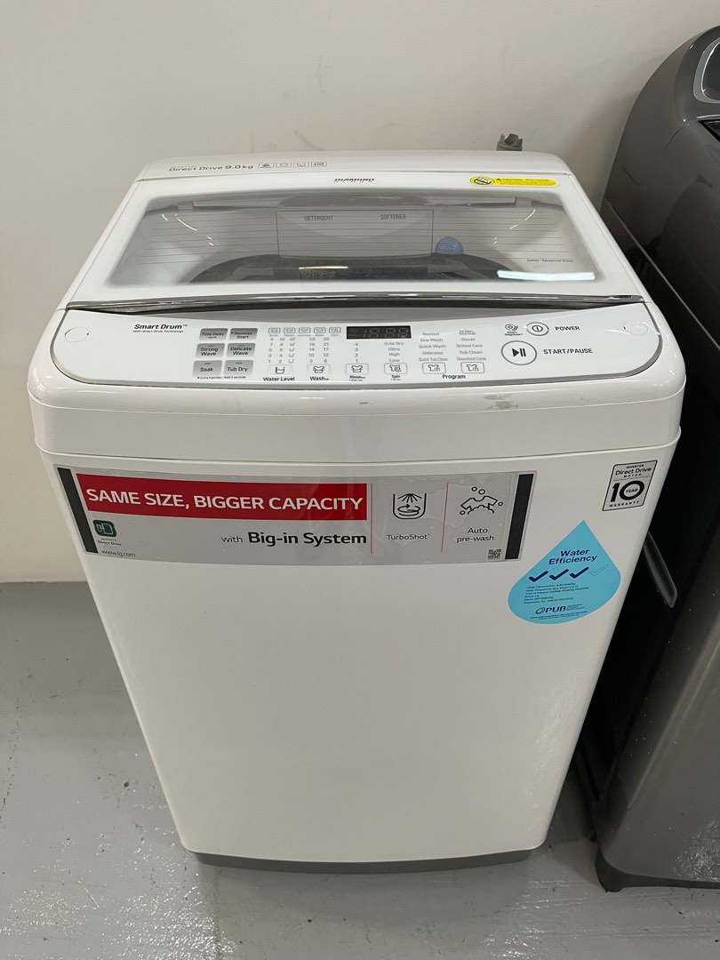 LG 9KG TOP LOAD WFT9081DD WASHING MACHINE, TV & Home Appliances ...