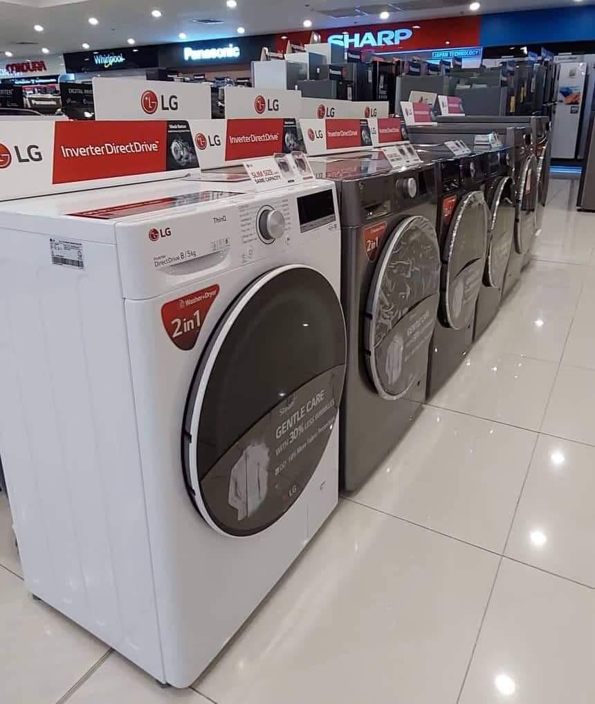 LG FRONT LOAD WASHER & DRYER INVERTER DIRECT DRIVE WASHING MACHINE, TV ...