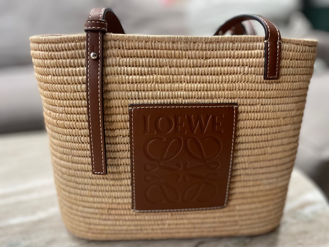 Loewe Straw Bag Small, Luxury, Bags & Wallets on Carousell