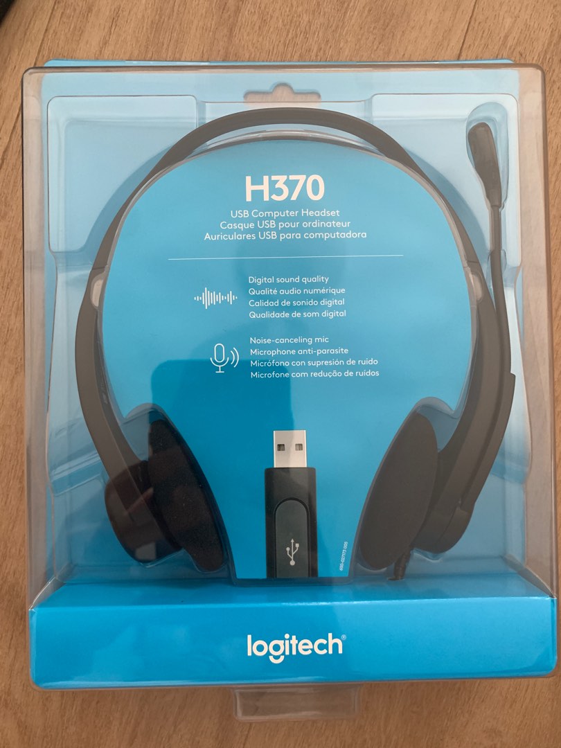 Logitech USB Computer Headset H370, Audio, Headphones & Headsets on ...
