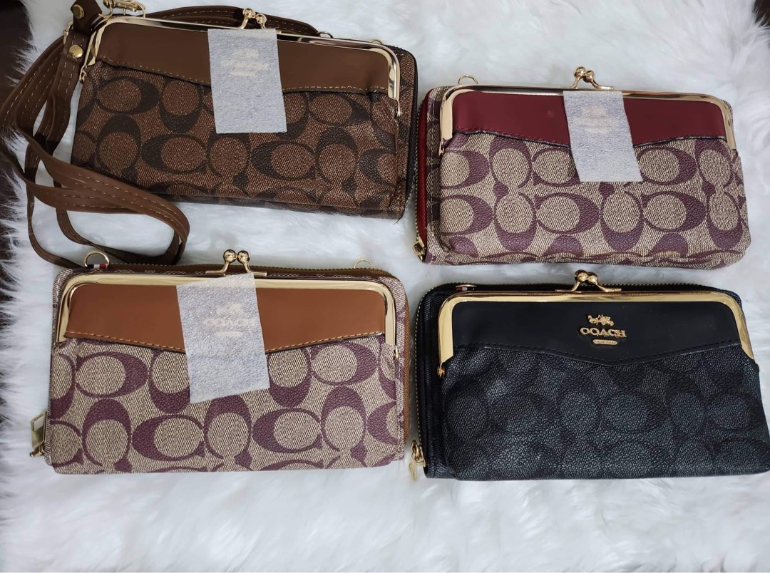 LV Sling wallet - detachable kisslock wallet / detachable adjustable ...