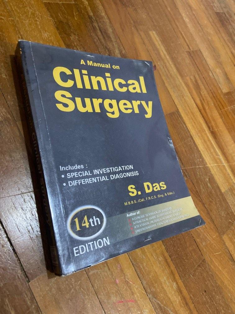 Manual of Clinical Surgery S. Das 14th Edition, Hobbies & Toys, Books ...