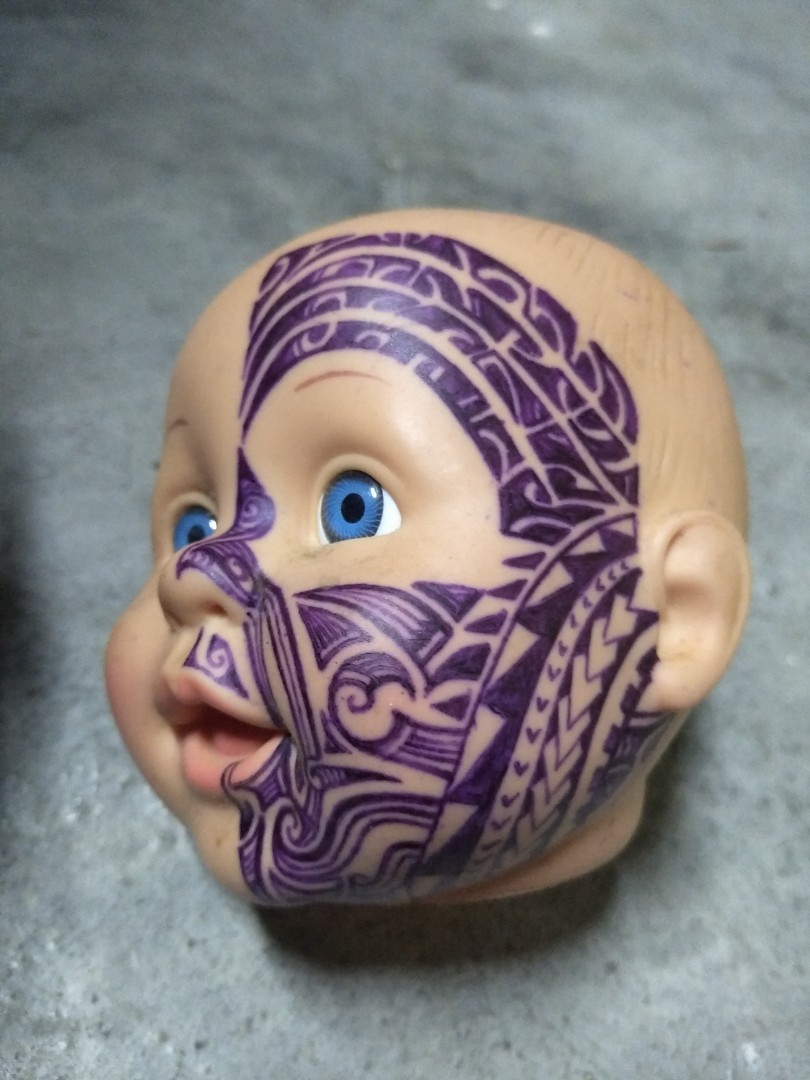 Maori Polynesian Doll Head Deco, Hobbies & Toys, Collectibles ...