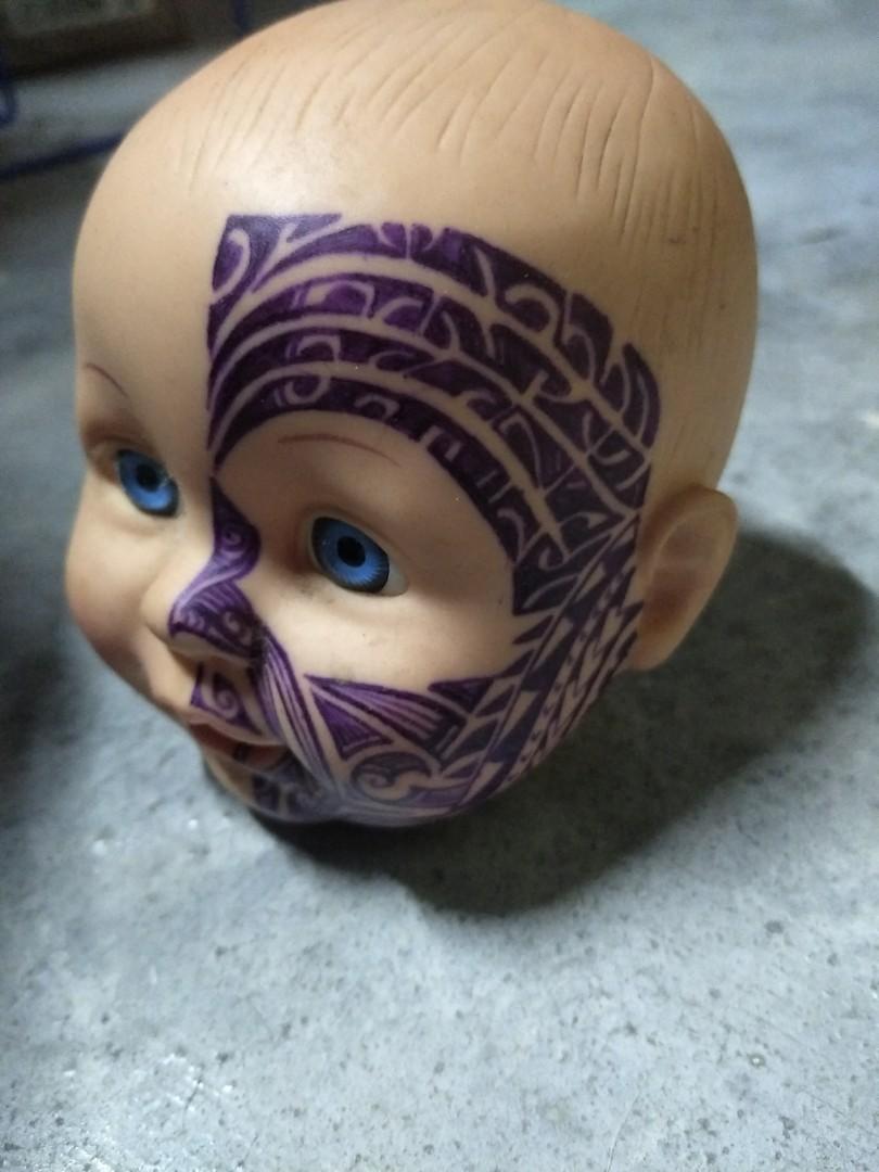 Maori Polynesian Doll Head Deco, Hobbies & Toys, Collectibles ...