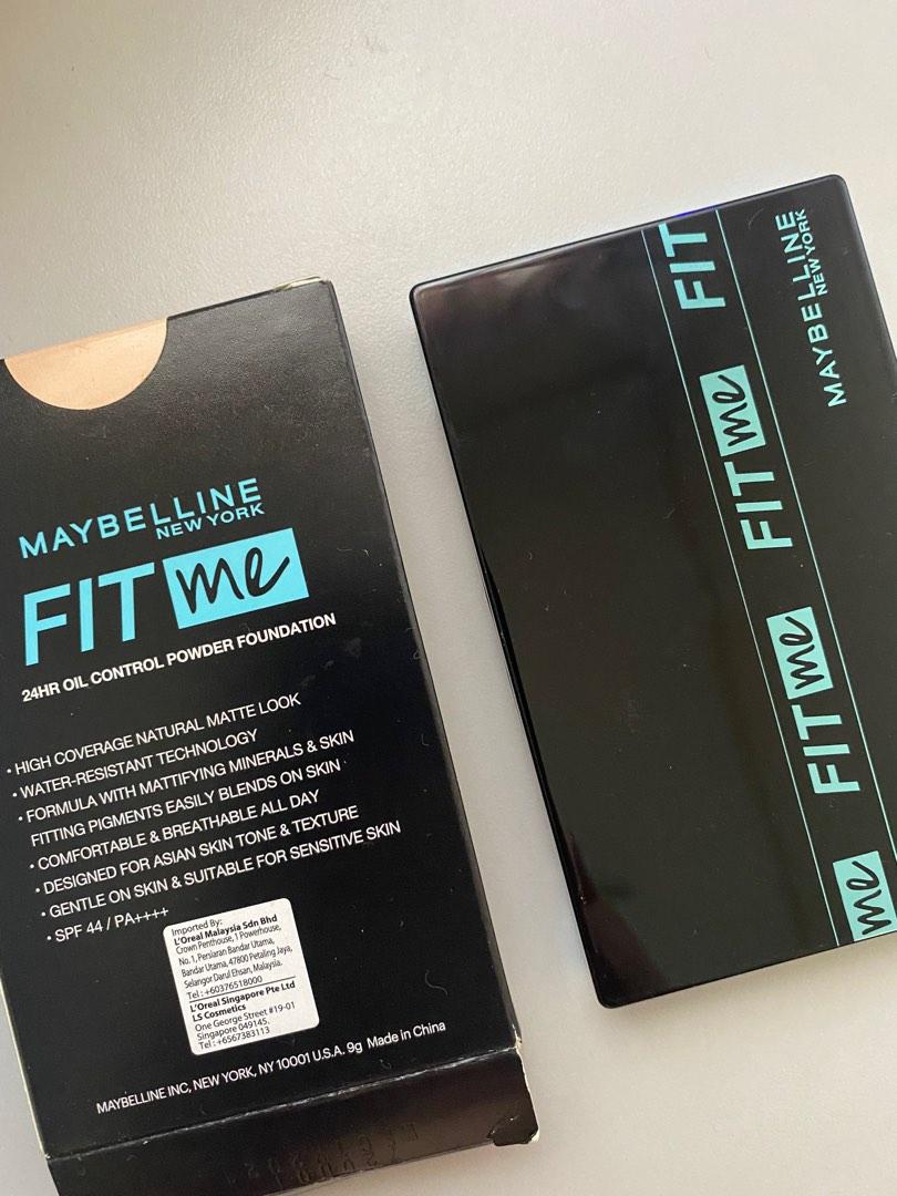 Maybelline Fit Me Matte + Poreless 24H Powder Foundation (120), Beauty ...