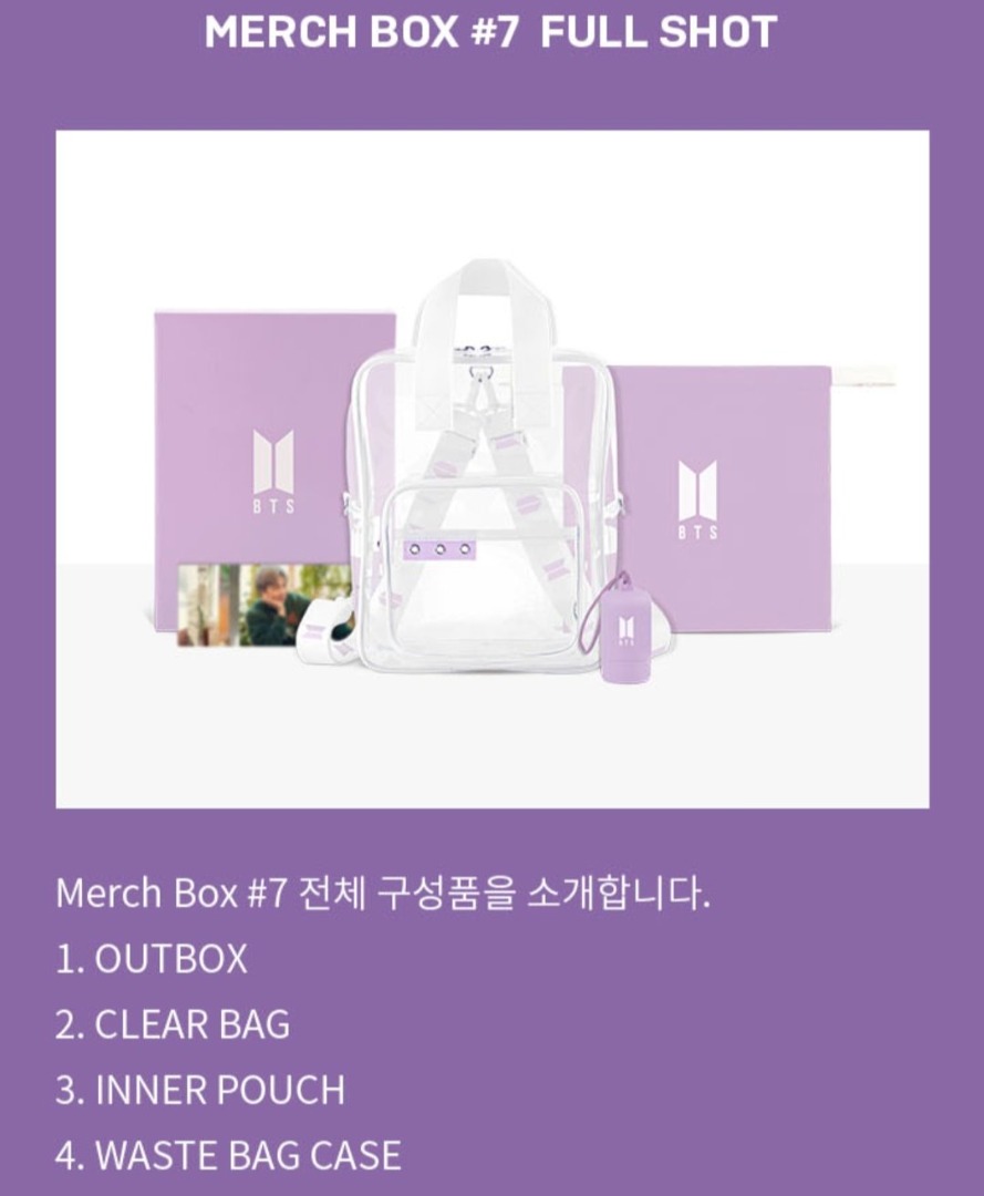 Merch box 7 & Mic drop BTS Bags, Hobbies & Toys, Memorabilia ...