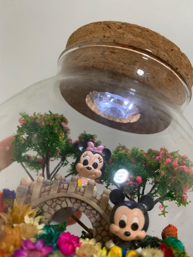 Mickey Mouse and Minnie Mouse Terrarium, Furniture & Home Living, Home ...