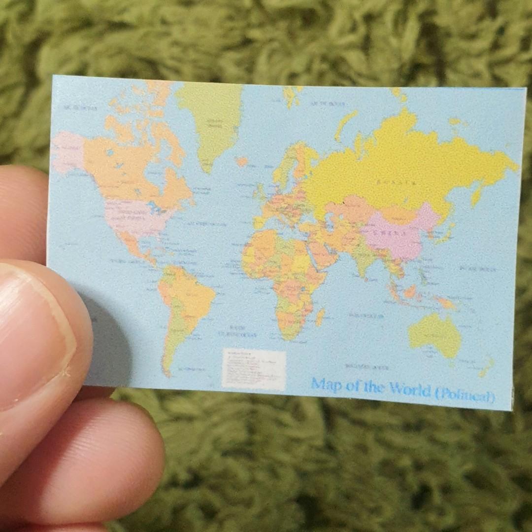 miniature world map philippine map pencils riler school supplies ...