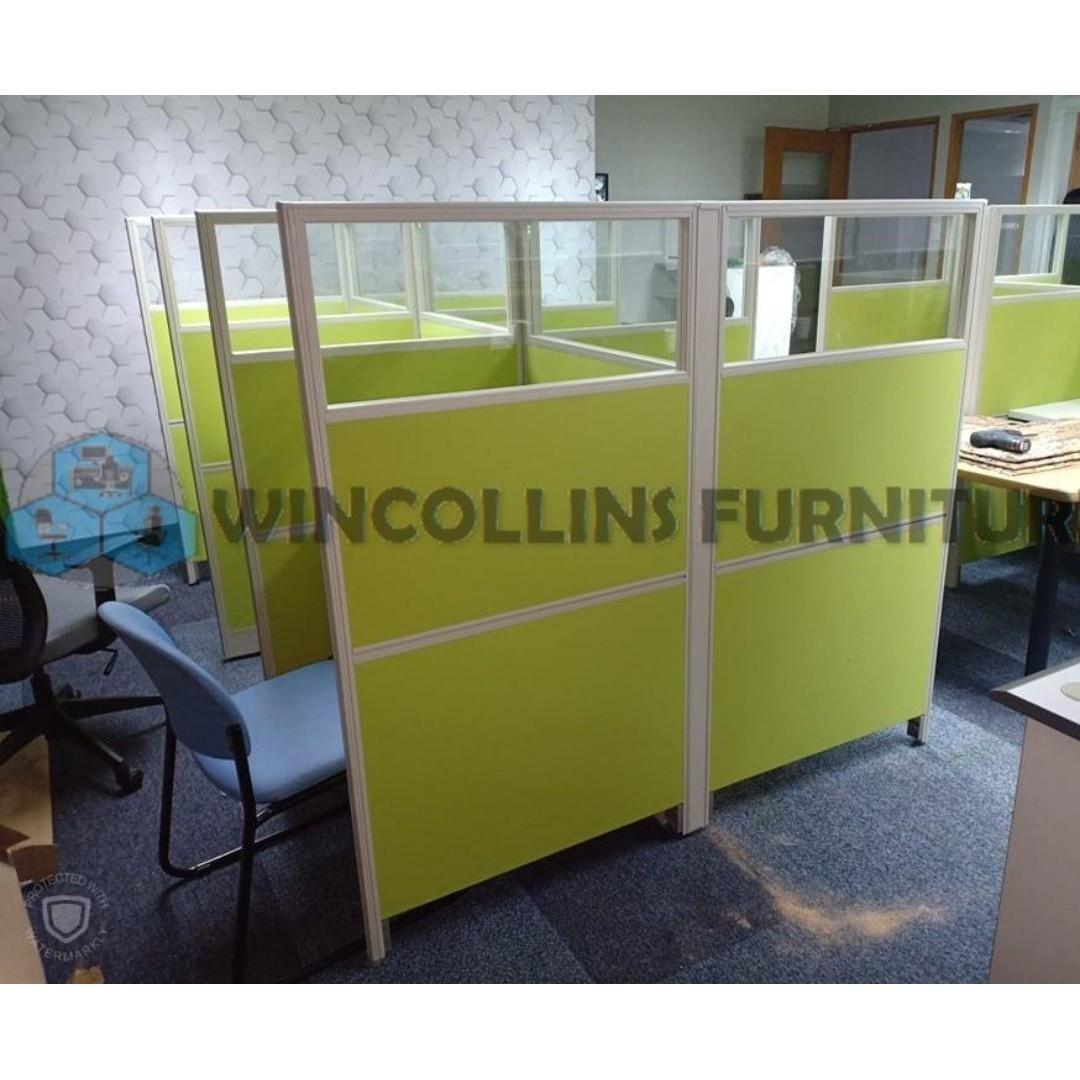 MODULAR OFFICE PARTITION , OFFICE CUBICLES, Furniture & Home Living ...