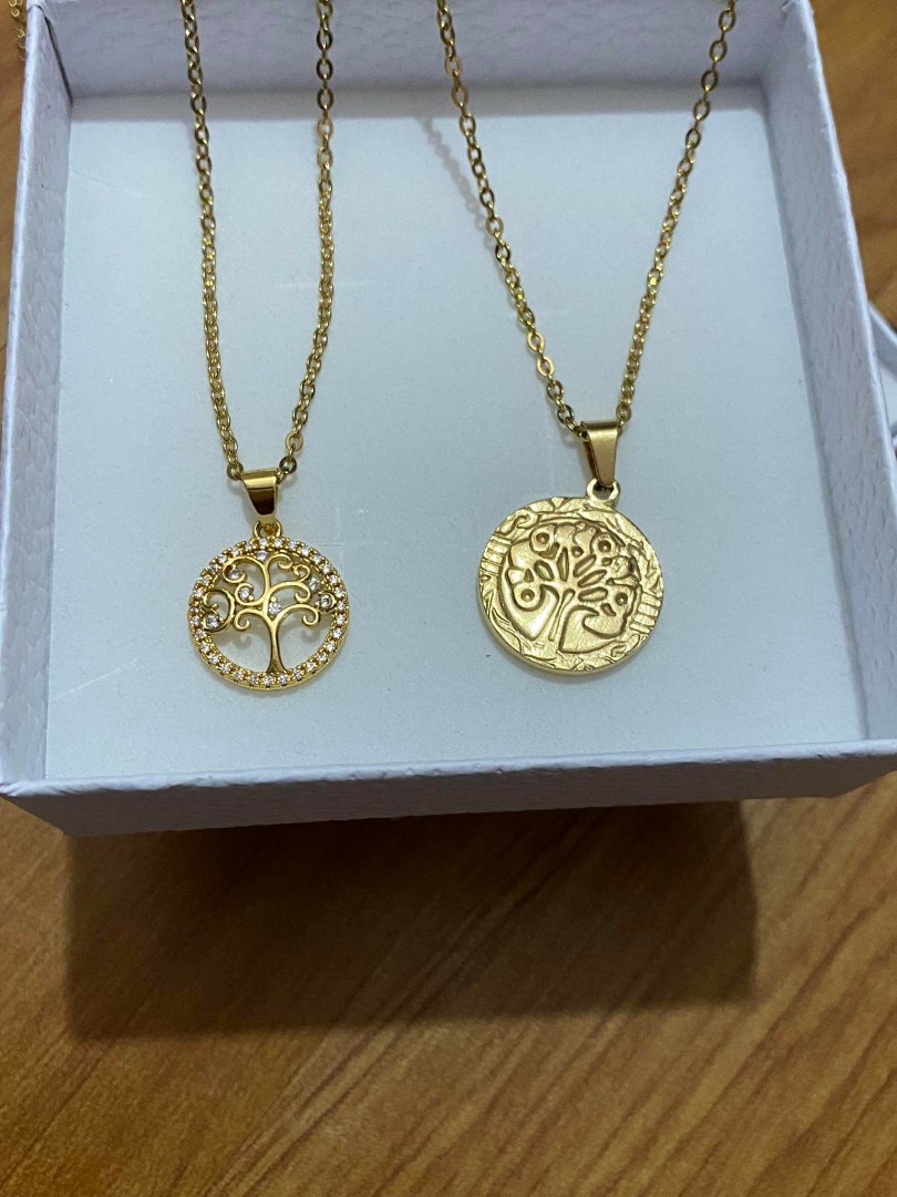 Money tree necklace and bangle, Women's Fashion, Jewelry & Organizers ...