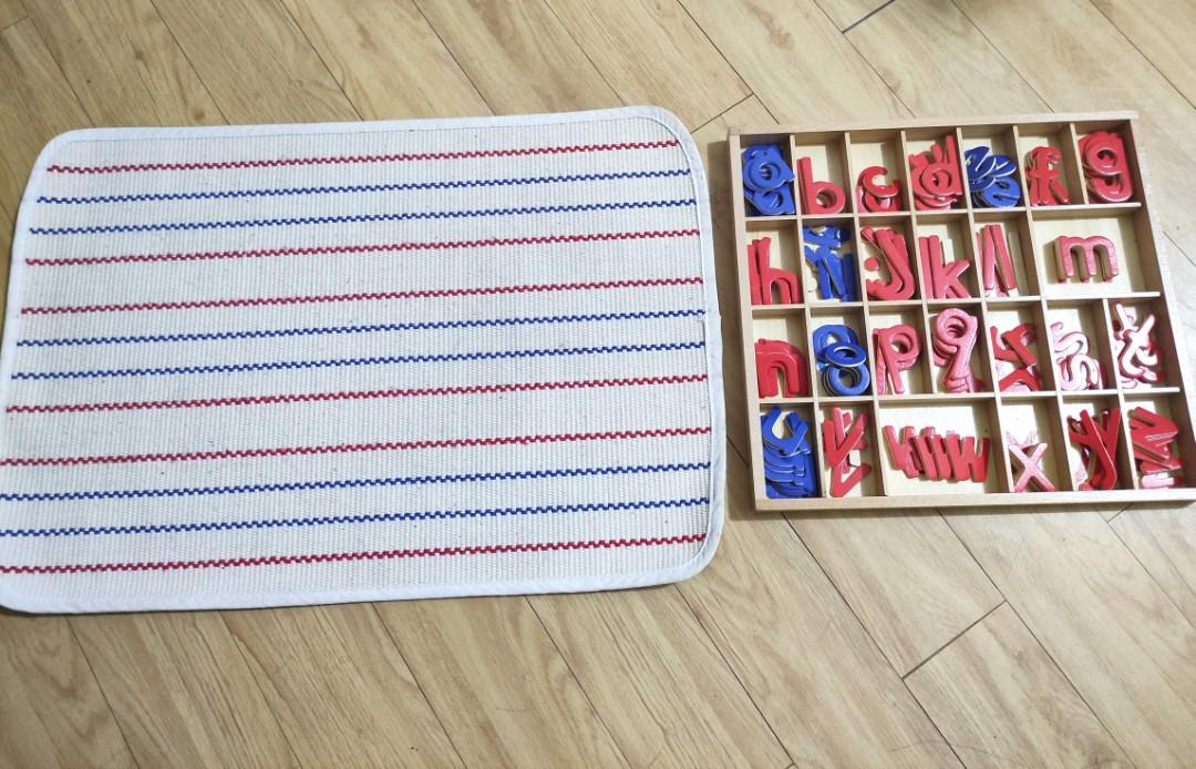 Montessori movable alphabet with mat, Hobbies & Toys, Toys & Games on ...