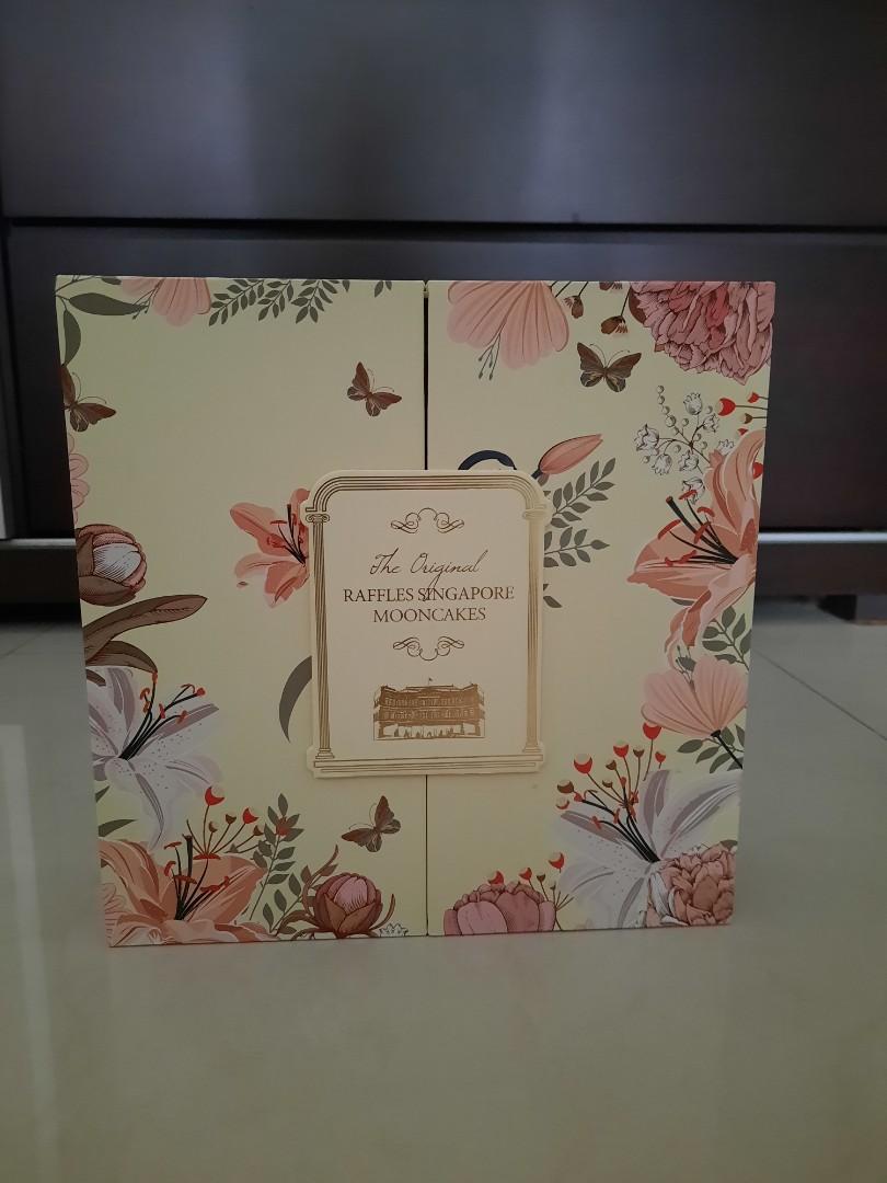 Mooncake boxes from Intercon, MBS and Raffles Hotel, Furniture & Home ...