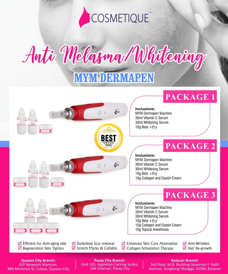 MYM Microneedling Anti Melasma Package 1, Beauty & Personal Care, Face ...