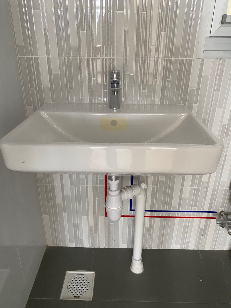 New bto common basin( without tap ), Furniture & Home Living, Bathroom ...
