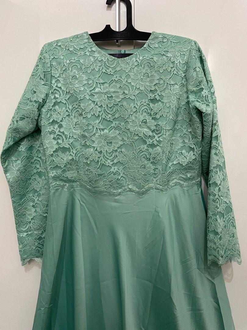 NEW! Kebaya dress hijab tosca turquoise | lamaran wisuda kondangan ...
