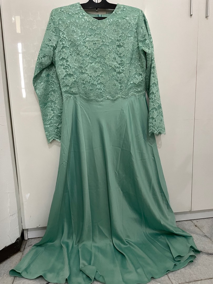 NEW! Kebaya dress hijab tosca turquoise | lamaran wisuda kondangan ...