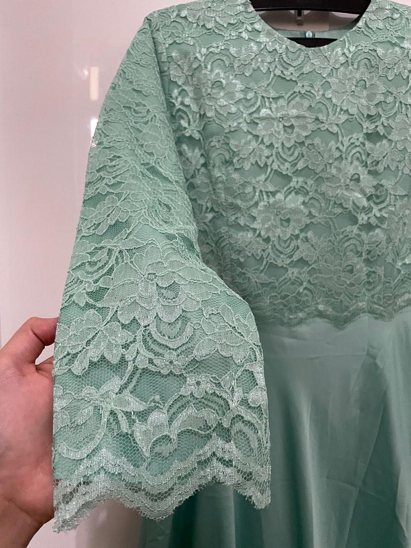 NEW! Kebaya dress hijab tosca turquoise | lamaran wisuda kondangan ...