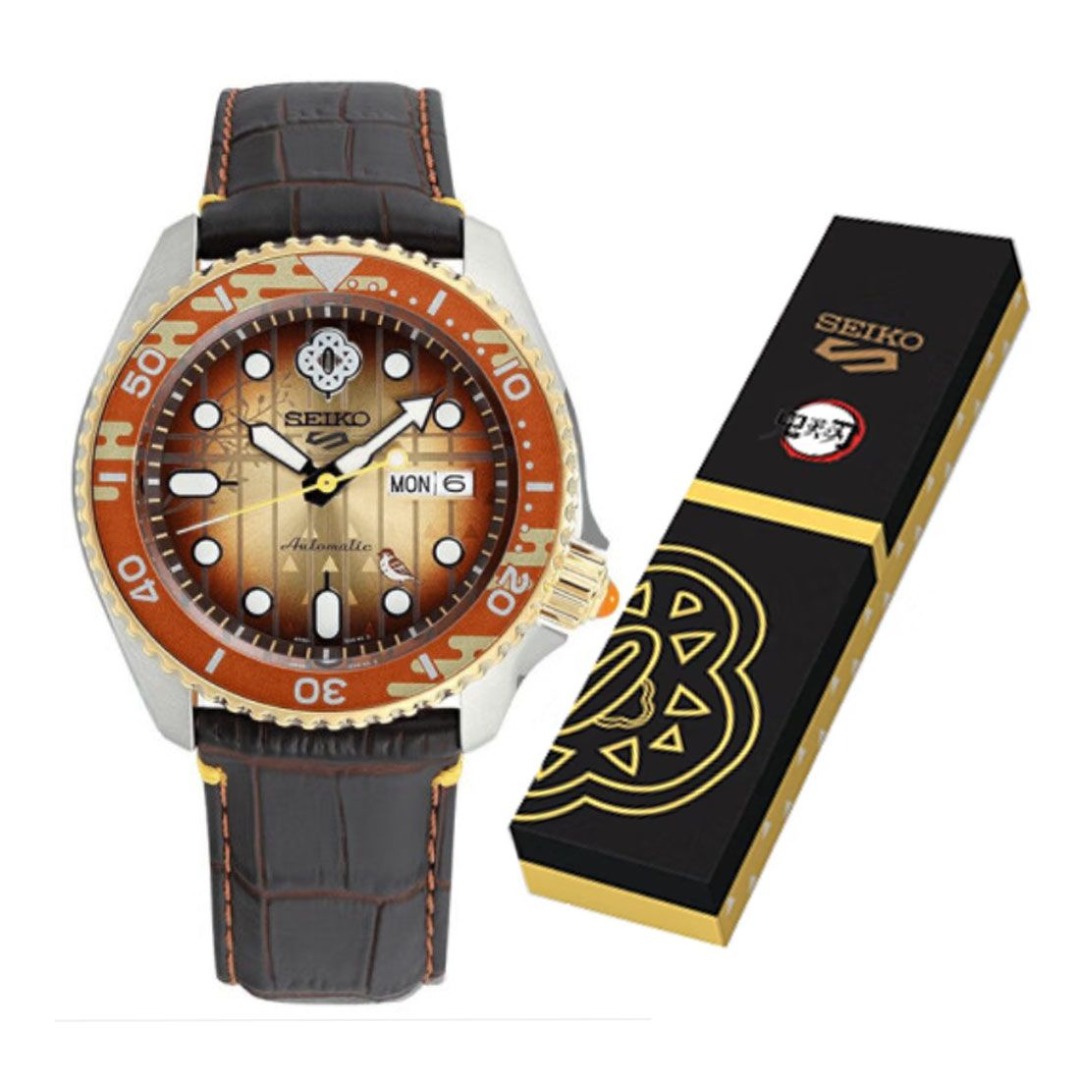 NEW Seiko Demon Slayer SPRJ24K1 SPRJ24 Zenitsu Agatsuma Gold Dial ...