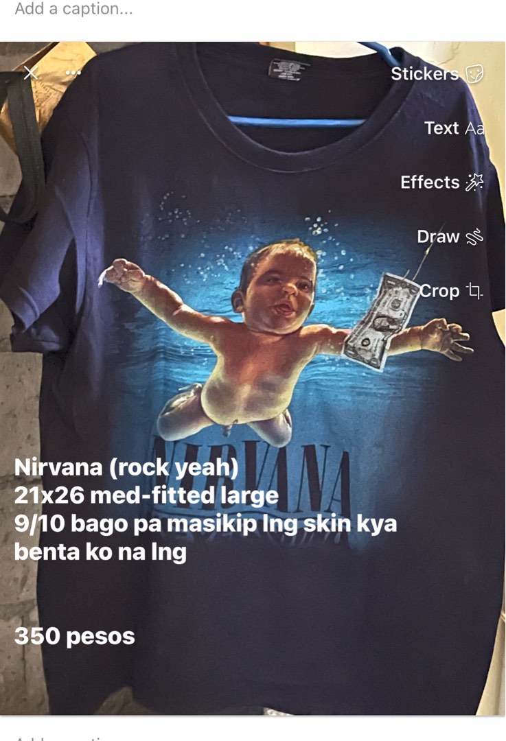 NIRVANA ROCK YEAH, Men's Fashion, Activewear on Carousell