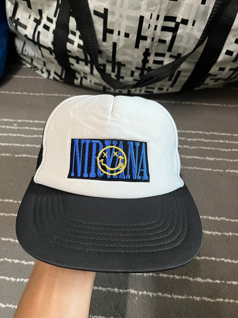 Nirvana trucker cap, Men's Fashion, Watches & Accessories, Cap & Hats ...