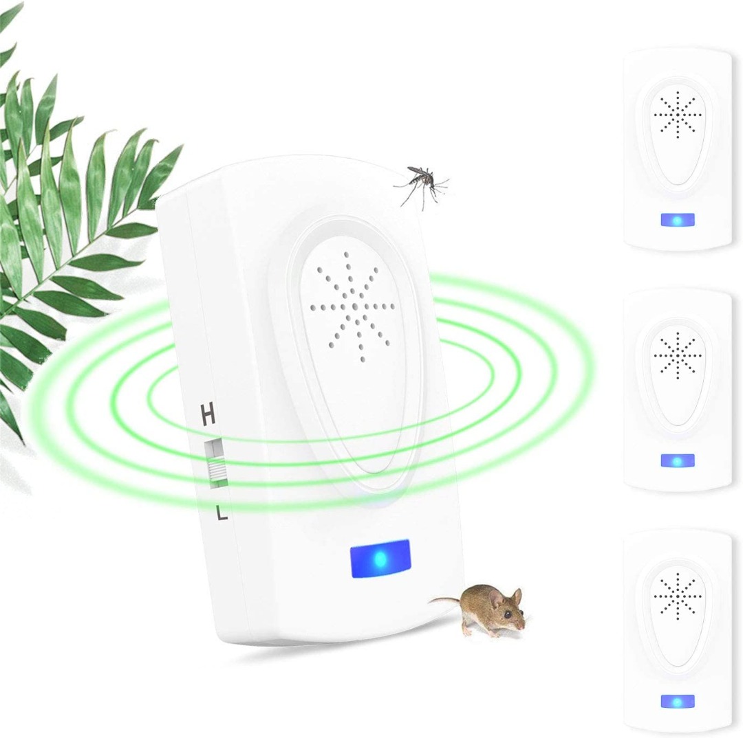 Nitoer Ultrasound for Mice 4 Pack, Electric Ultrasonic Repellent ...