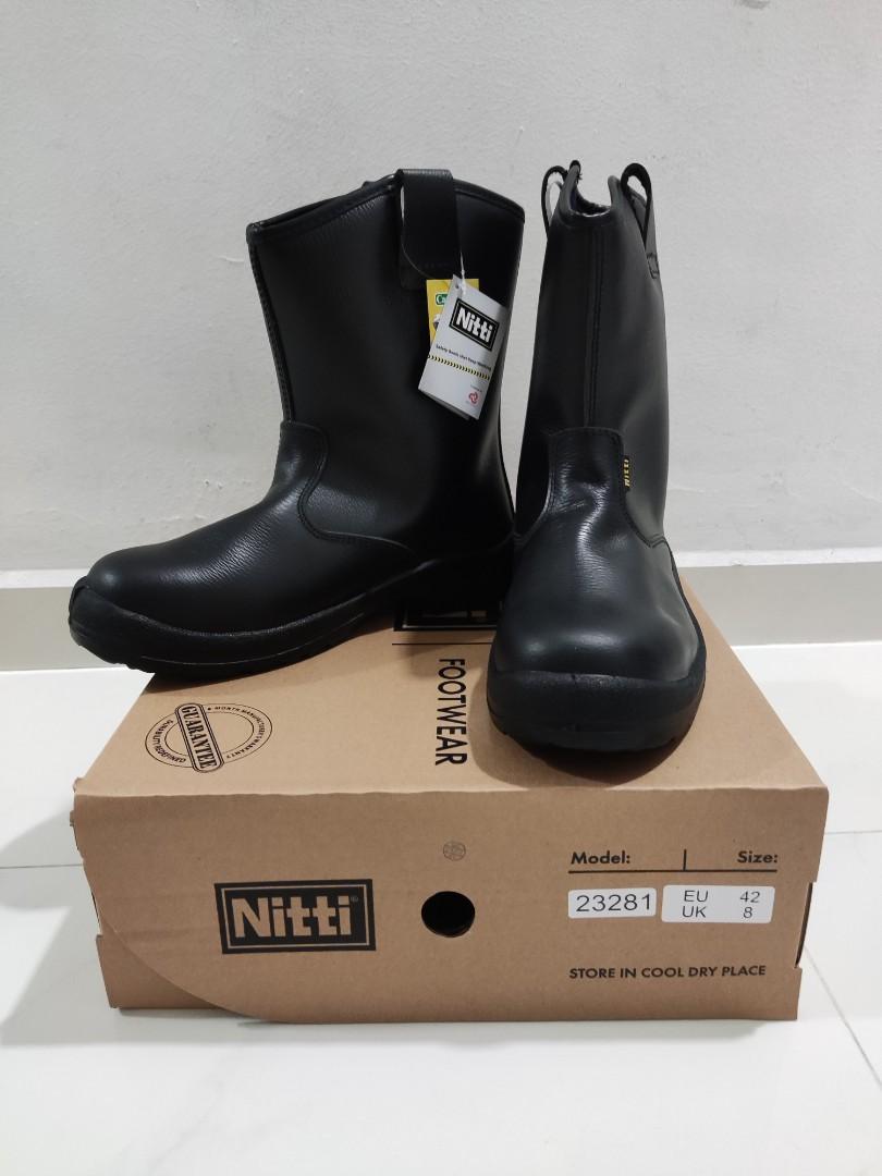 Nitty safety boots, Men's Fashion, Footwear, Boots on Carousell