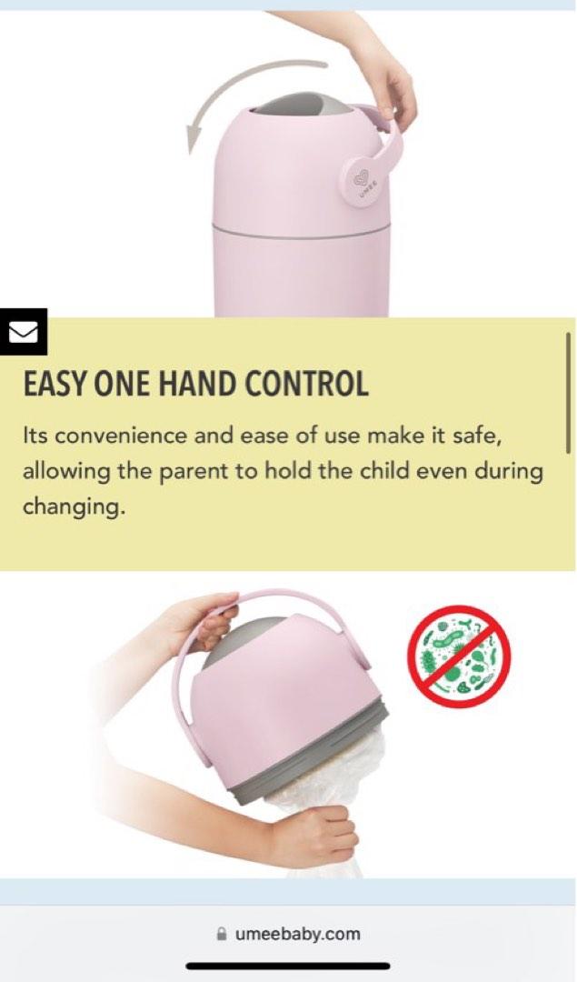 Odourless umee diaper pail, Babies & Kids, Bathing & Changing, Other ...