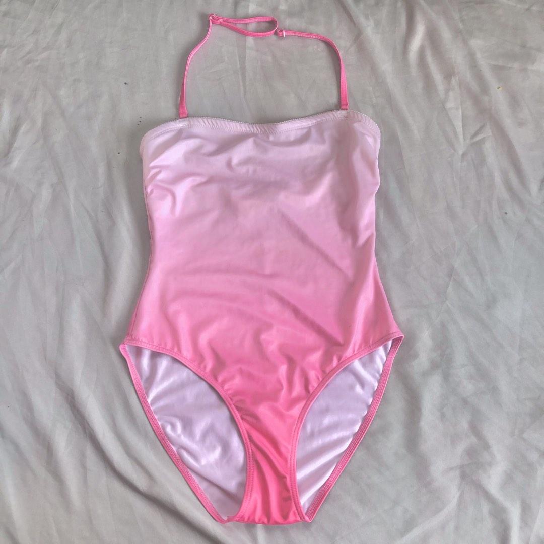 One Piece Bikini Swimwear Pink Womens Fashion Swimwear Bikinis