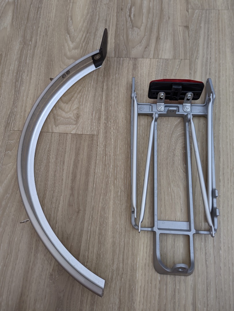Original Brompton Rack and Rear Fender, Sports Equipment, Bicycles ...