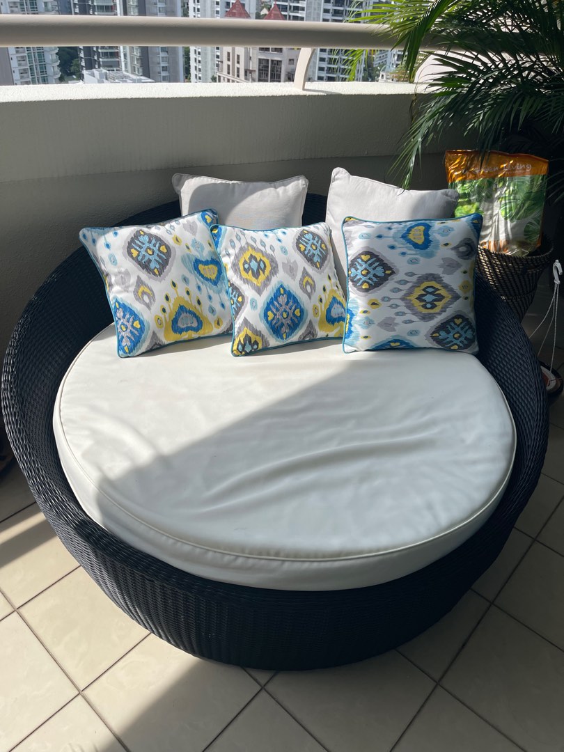 Outdoor round chair, Furniture & Home Living, Outdoor Furniture on ...