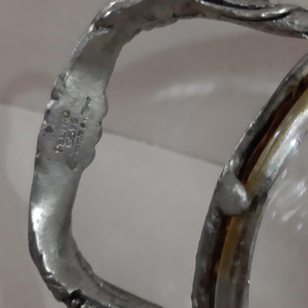 Peltro 95% Italy Pewter Rimmed Clear Glass Fruit Tray, Hobbies & Toys ...