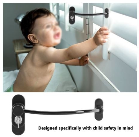 Penkid Window Panel Restrictor Door Baby Child Safety Lock Catch Wire ...
