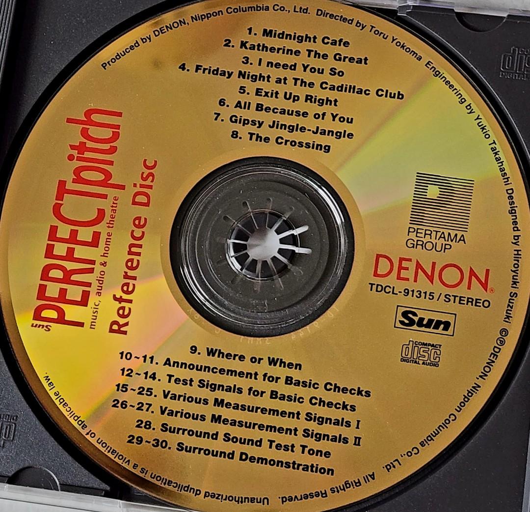Perfect Pitch ( REFERENCE DISC ) ( GOLD DISC ) ( DENON ) CD, Hobbies ...