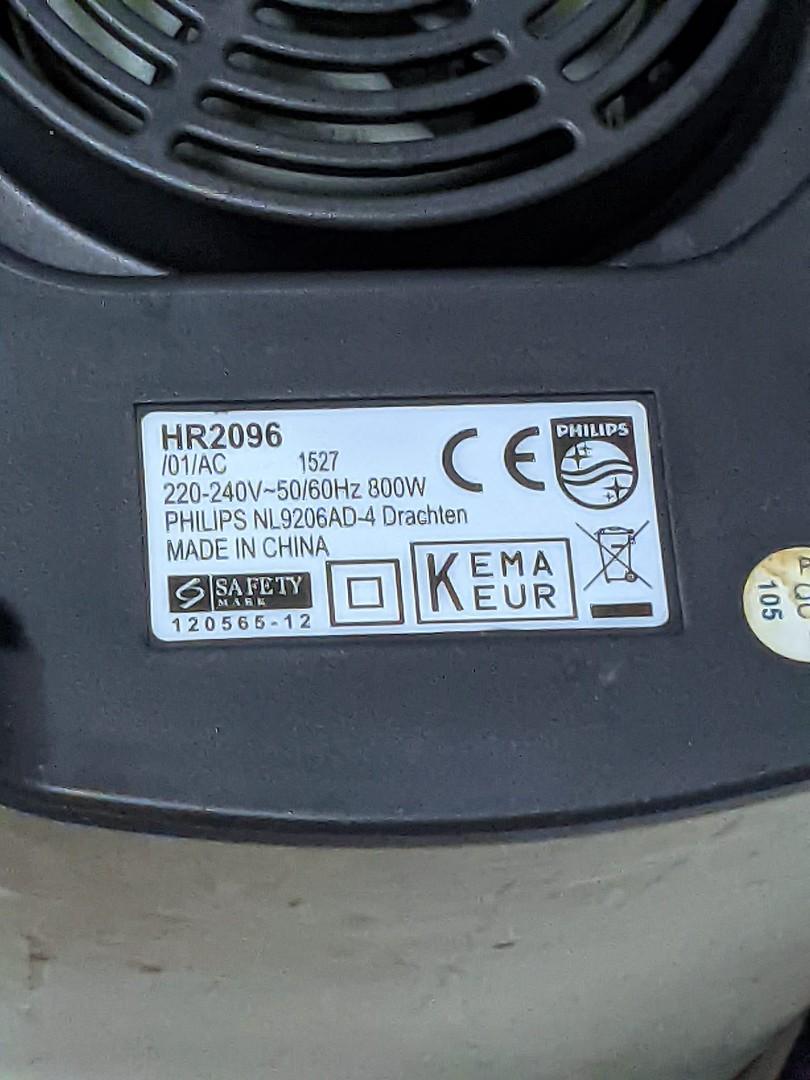 Philips Blender HR-2096, TV & Home Appliances, Kitchen Appliances ...