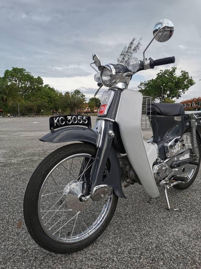 Honda C70 Bulat 1971 (Plate KC 3055/BOSS), Motorbikes on Carousell