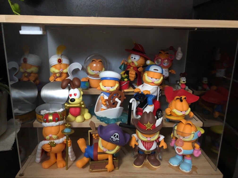 POPMART Garfield cat full collection (with box), Hobbies & Toys, Toys ...