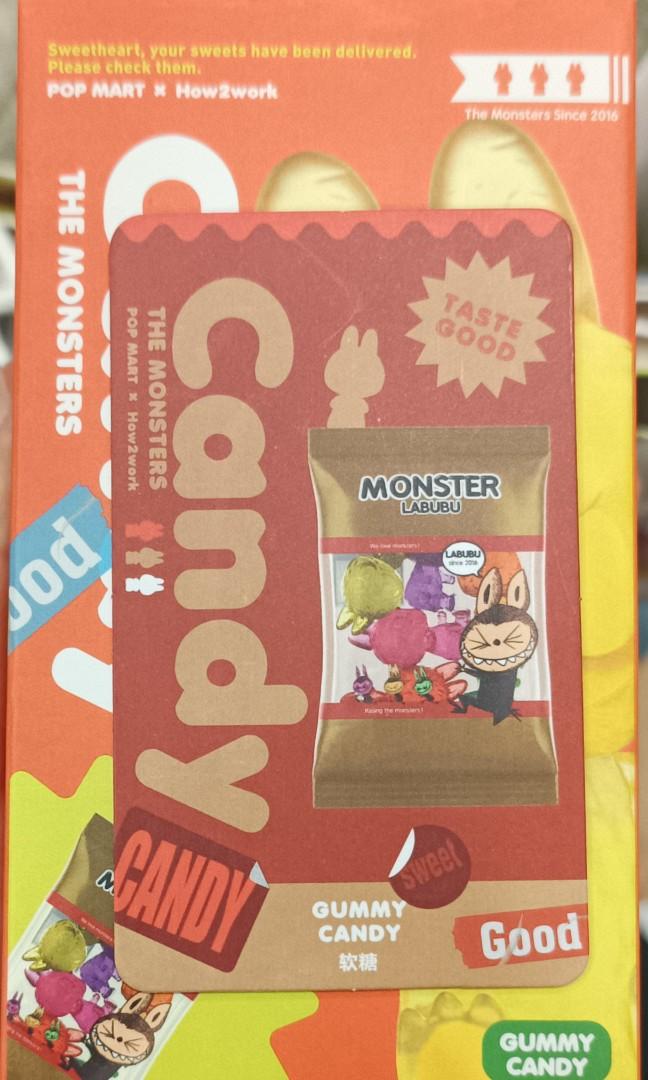 Popmart Labubu the monsters Candy series Gummy Candy, Hobbies & Toys ...