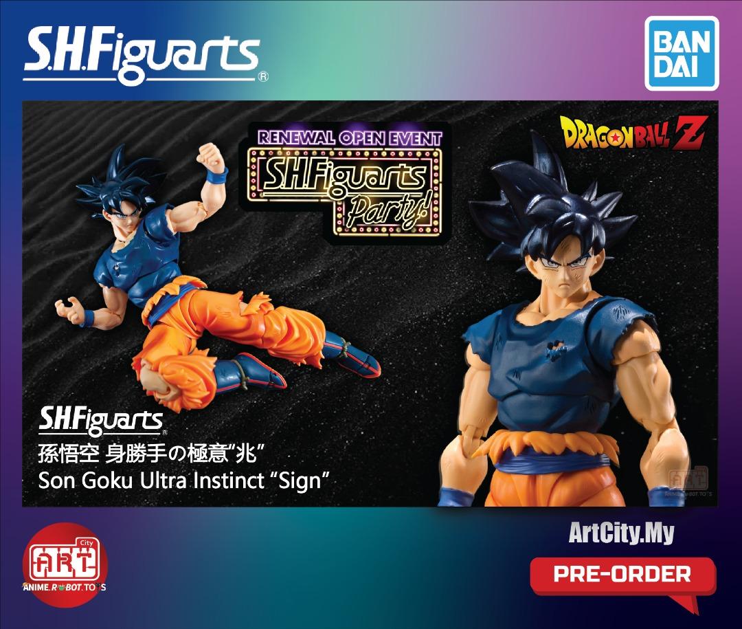 Bandai s.h.figuarts - SHF Son Goku Ultra Instinct Sign - Dragon Ball Z ...