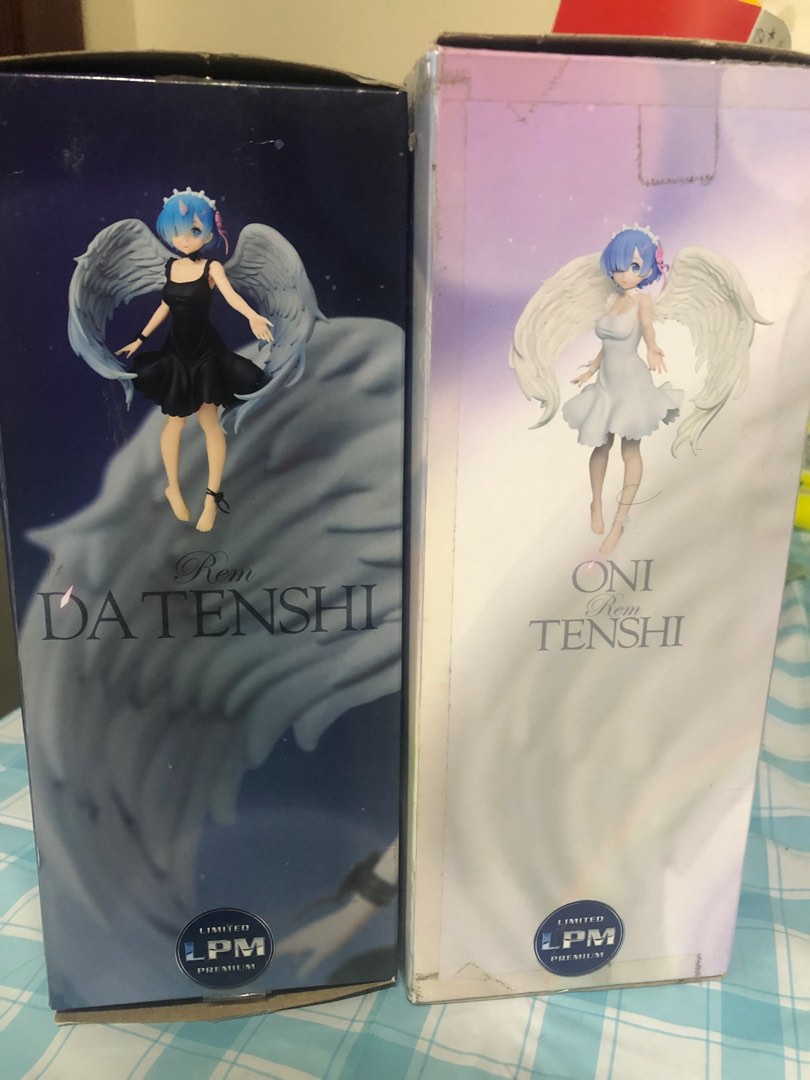 Rem Rezero Figure Oni tenshi angel, Hobbies & Toys, Toys & Games on ...