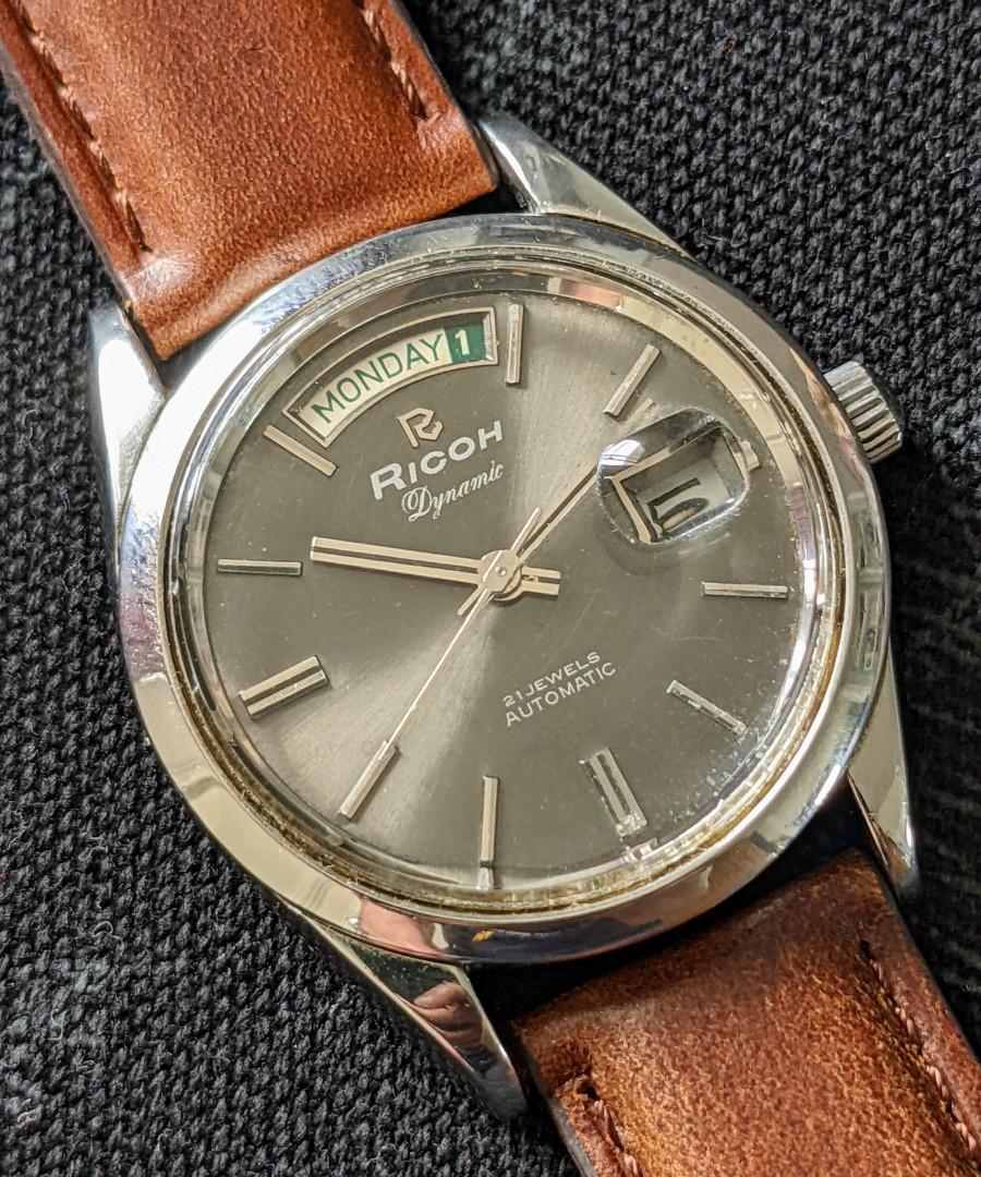 Ricoh Dynamic Day Date Style Automatic Watch, Men's Fashion, Watches ...