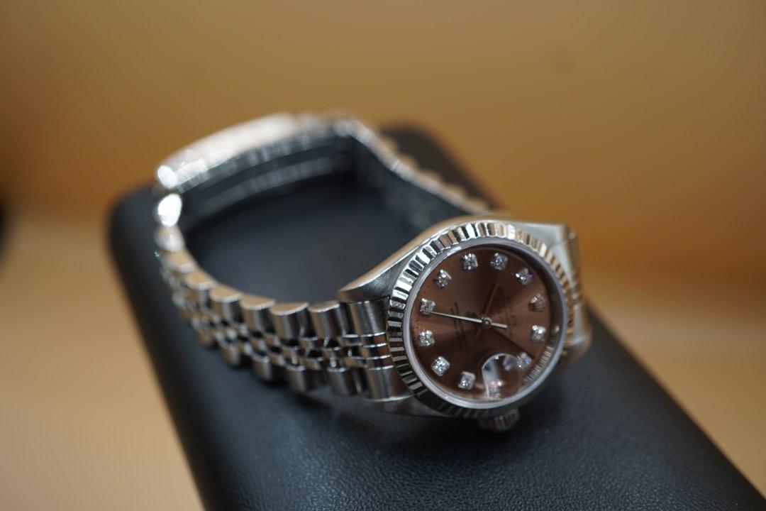 Rolex Datejust 26mm Choco Dial Diamond, Luxury, Watches on Carousell