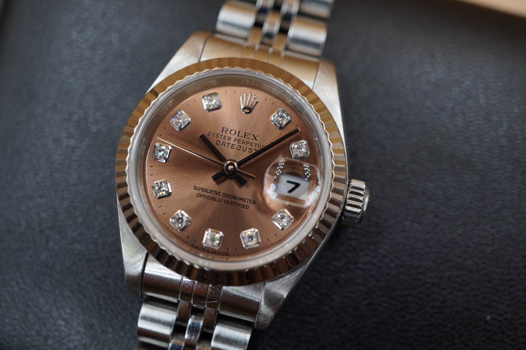 Rolex Datejust 26mm Choco Dial Diamond, Luxury, Watches on Carousell