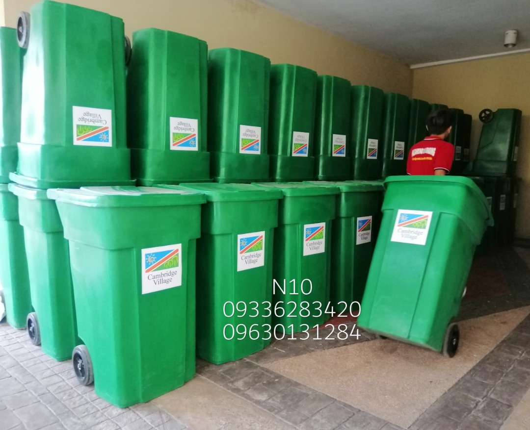 rolling Bin Wheeled Trash Bin, Commercial & Industrial, Construction ...